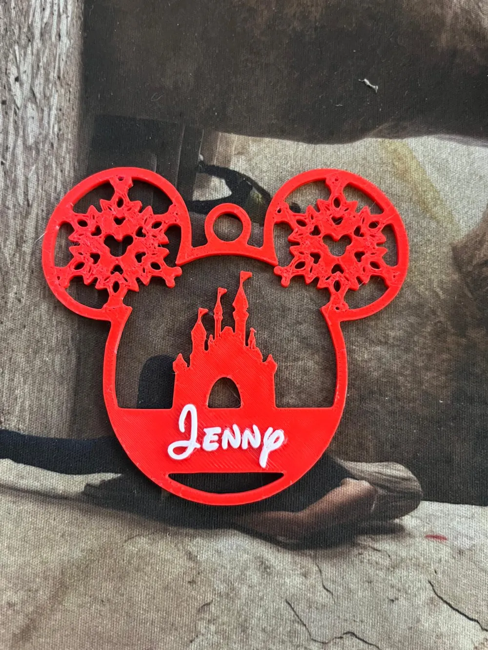 Mickey silhouette sphere with castle - Free 3D Print Model - MakerWorld