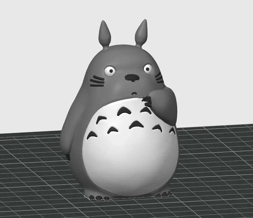 Multicolor Totoro, can be used as a keychain, no support needed for ...