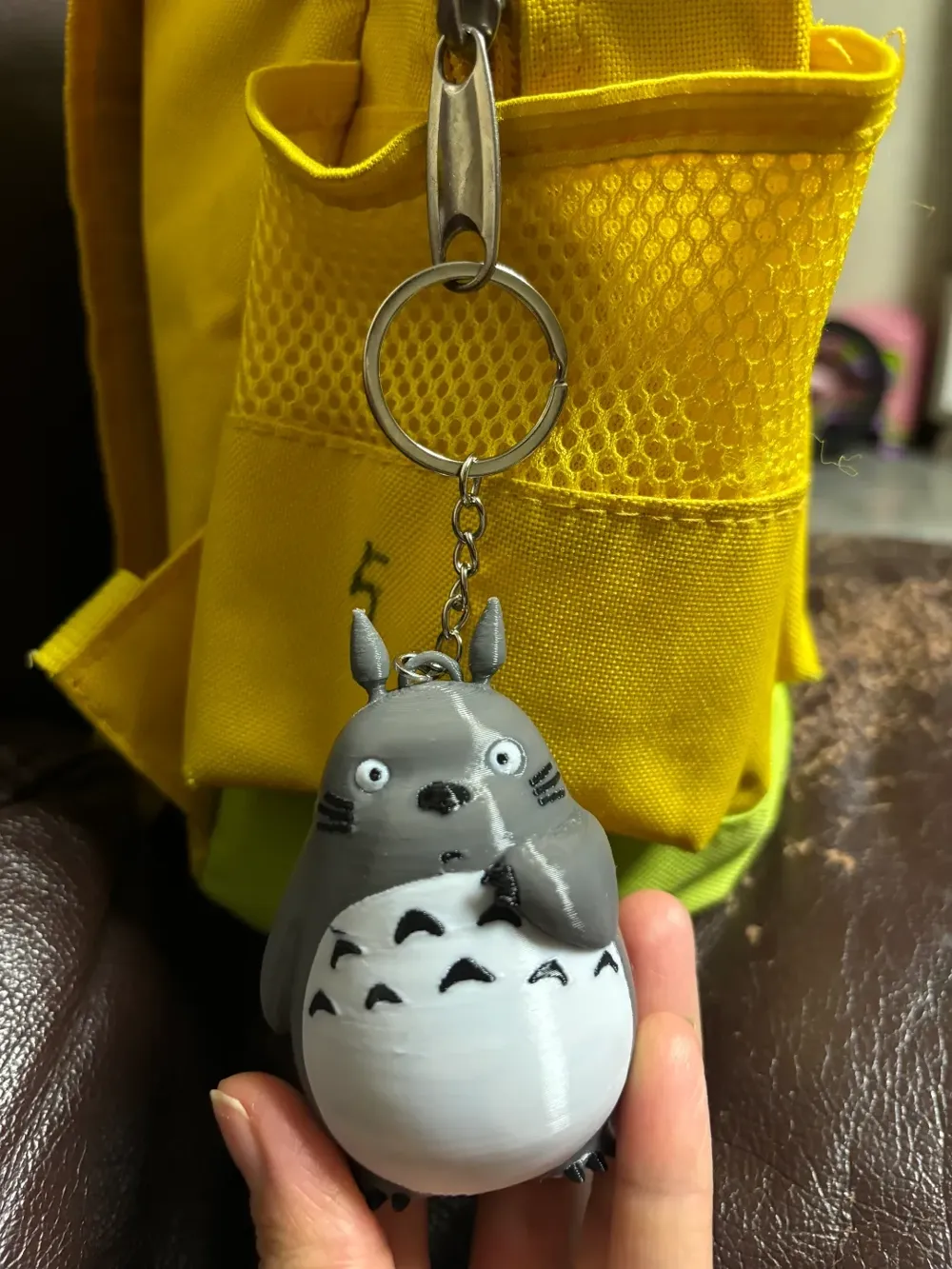 Multicolor Totoro, can be used as a keychain, no support needed for ...
