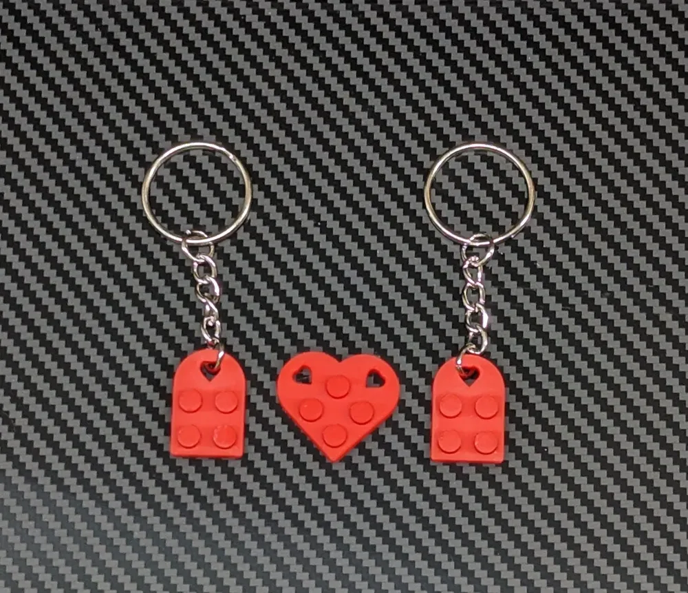 Valentines Day Legos Heart Keychain Charms by t147caddy - MakerWorld