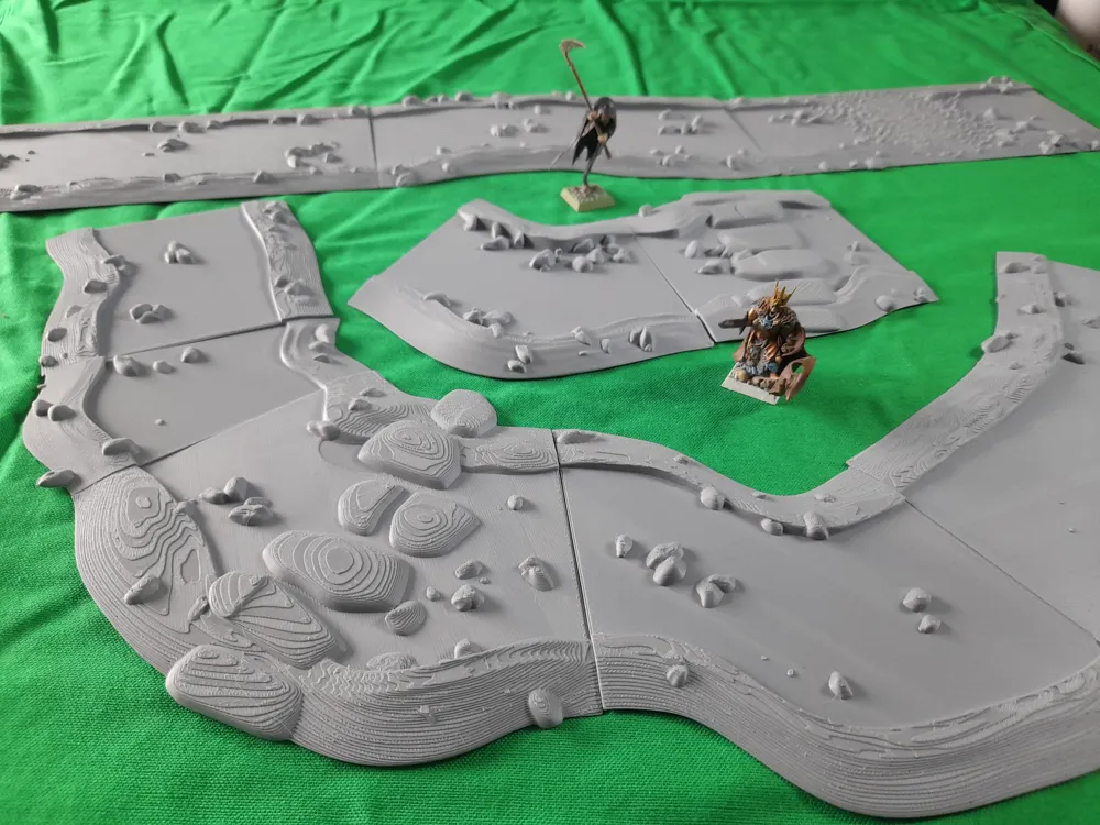 Modular Wargaming Terrain, Stepping Stones, Bend by The Terrain Atelier MakerWorld: Download ...