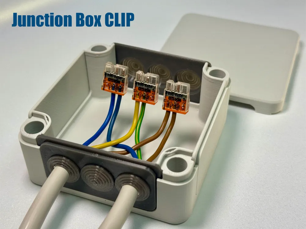 Junction Box CLIP - Multi Size by iLab MakerWorld: Download Free 3D Models