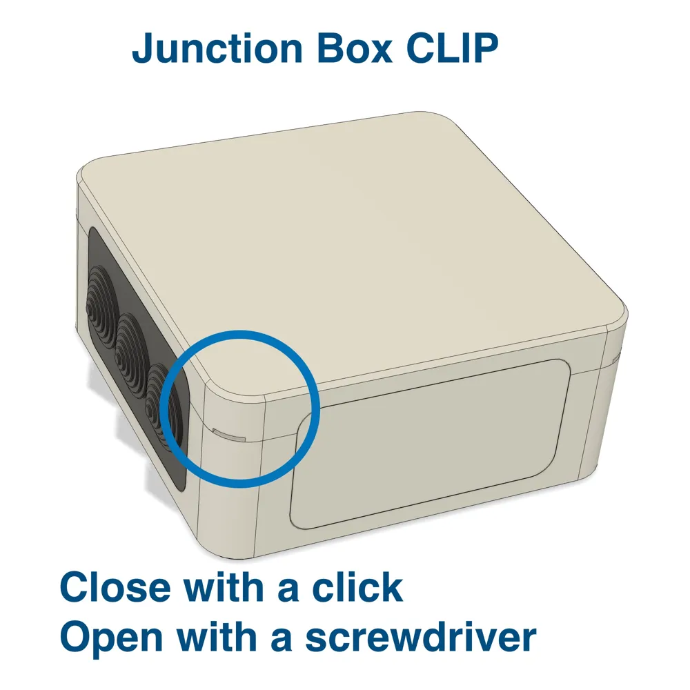 Junction Box CLIP - Multi Size by iLab MakerWorld: Download Free 3D Models