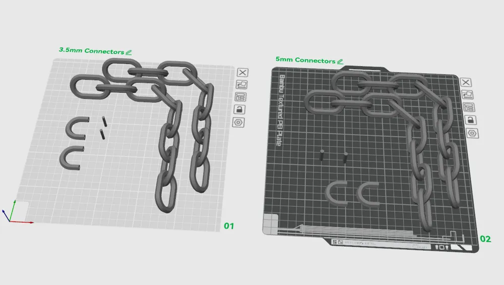 Print In Place Chain Link - Free 3D Print Model - MakerWorld