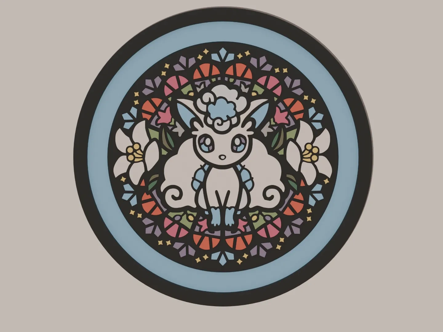 Vulpix Coasters Single Color by bmooooooo - MakerWorld