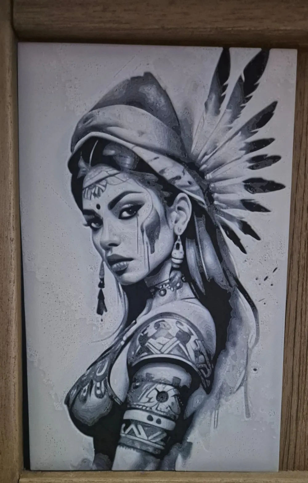 Indian Lady Hueforge - Free 3D Print Model - MakerWorld