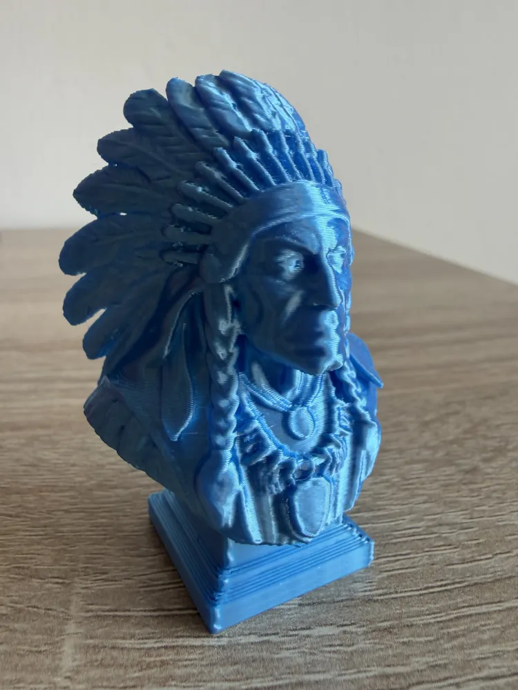 Indian chief statue - Free 3D Print Model - MakerWorld