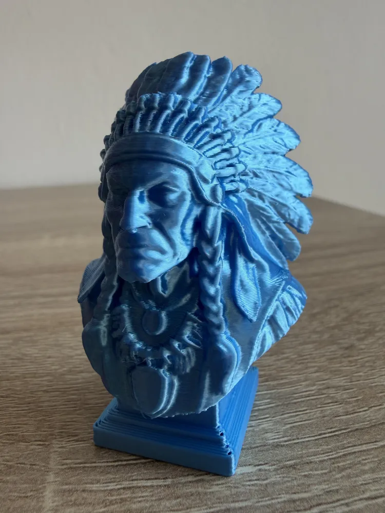 Indian chief statue - Free 3D Print Model - MakerWorld