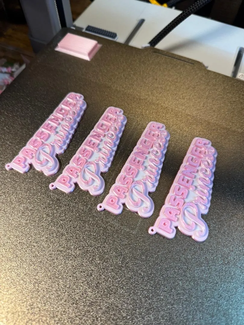 Passenger Princess Keychain - Key Ring - Joke Gift - Free 3D Print ...