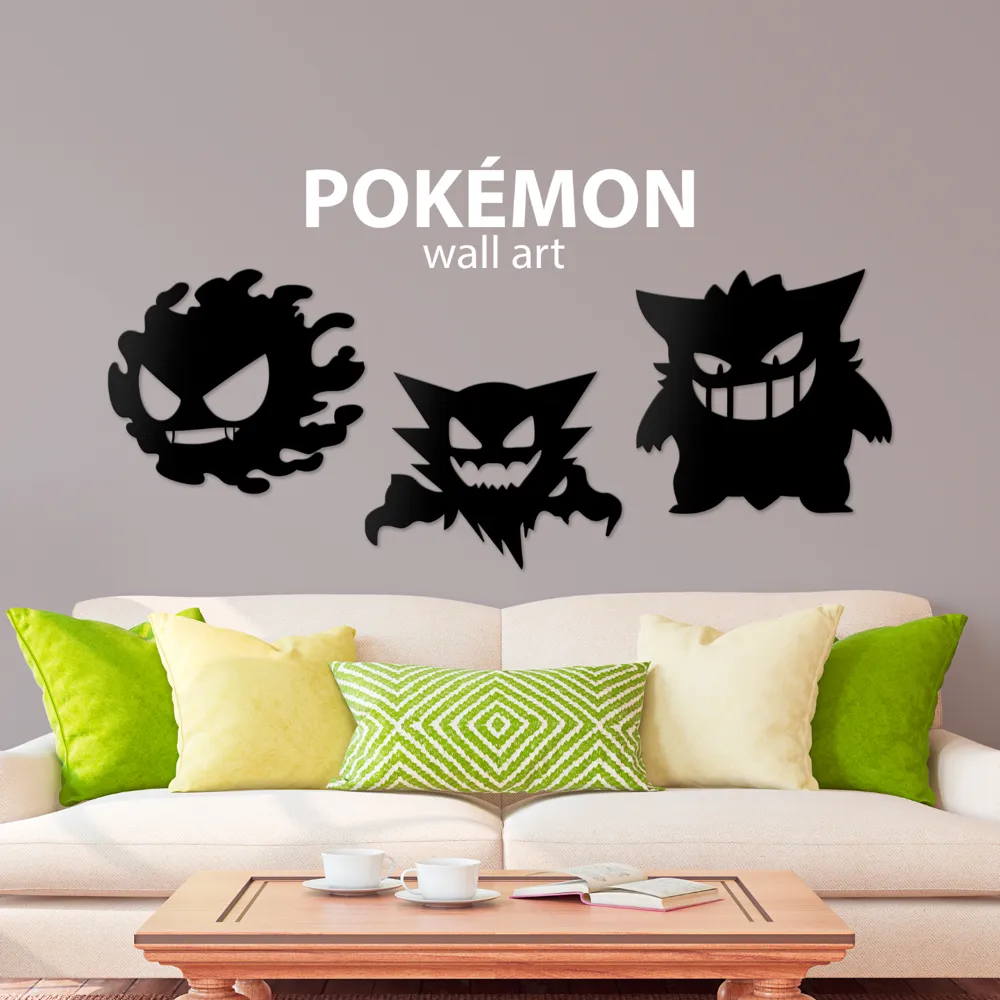 Pokemon Gengar Wall Art by Indibles - MakerWorld