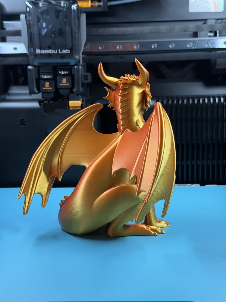 Epic Dragon Phone Stand - No AMS - Free 3D Print Model - MakerWorld