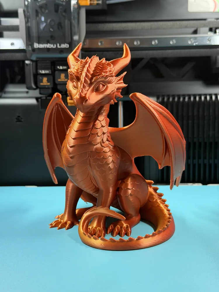 Epic Dragon Phone Stand - No AMS - Free 3D Print Model - MakerWorld