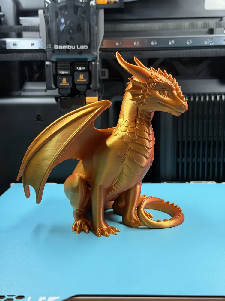 Epic Dragon Phone Stand - No AMS - Free 3D Print Model - MakerWorld