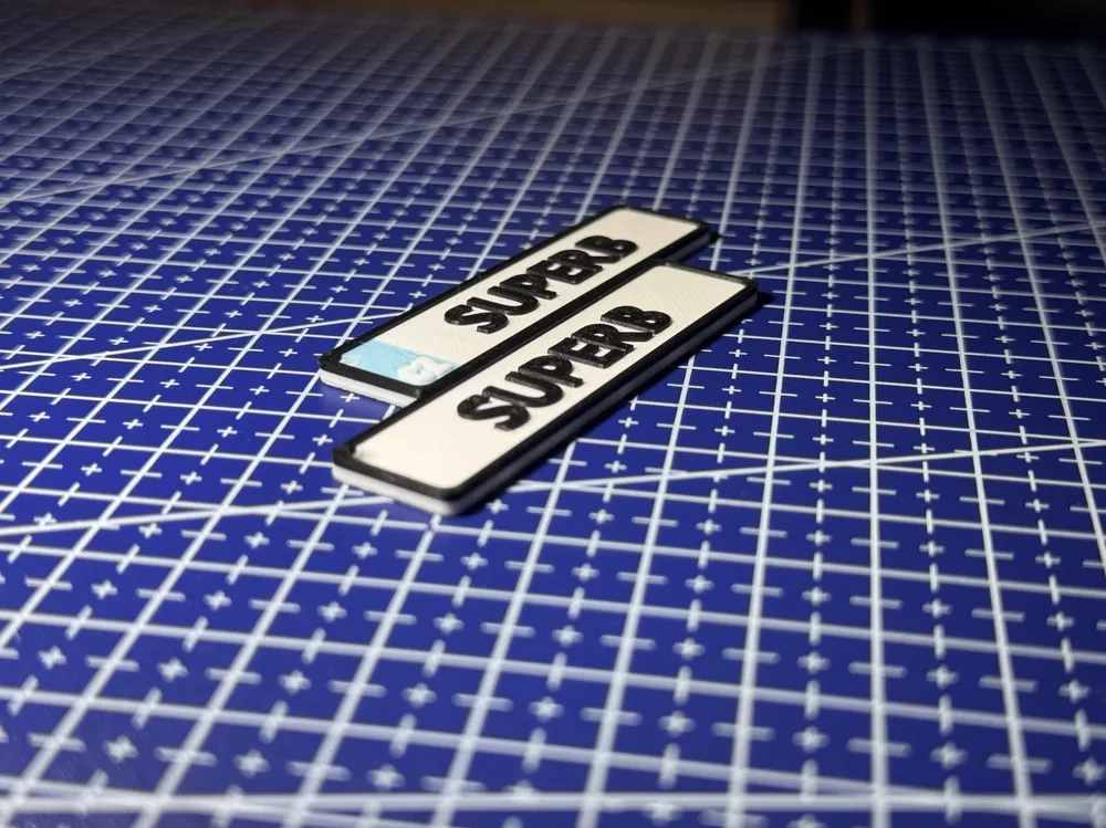 Car, License plate number / Text Keychain - Free 3D Print Model ...