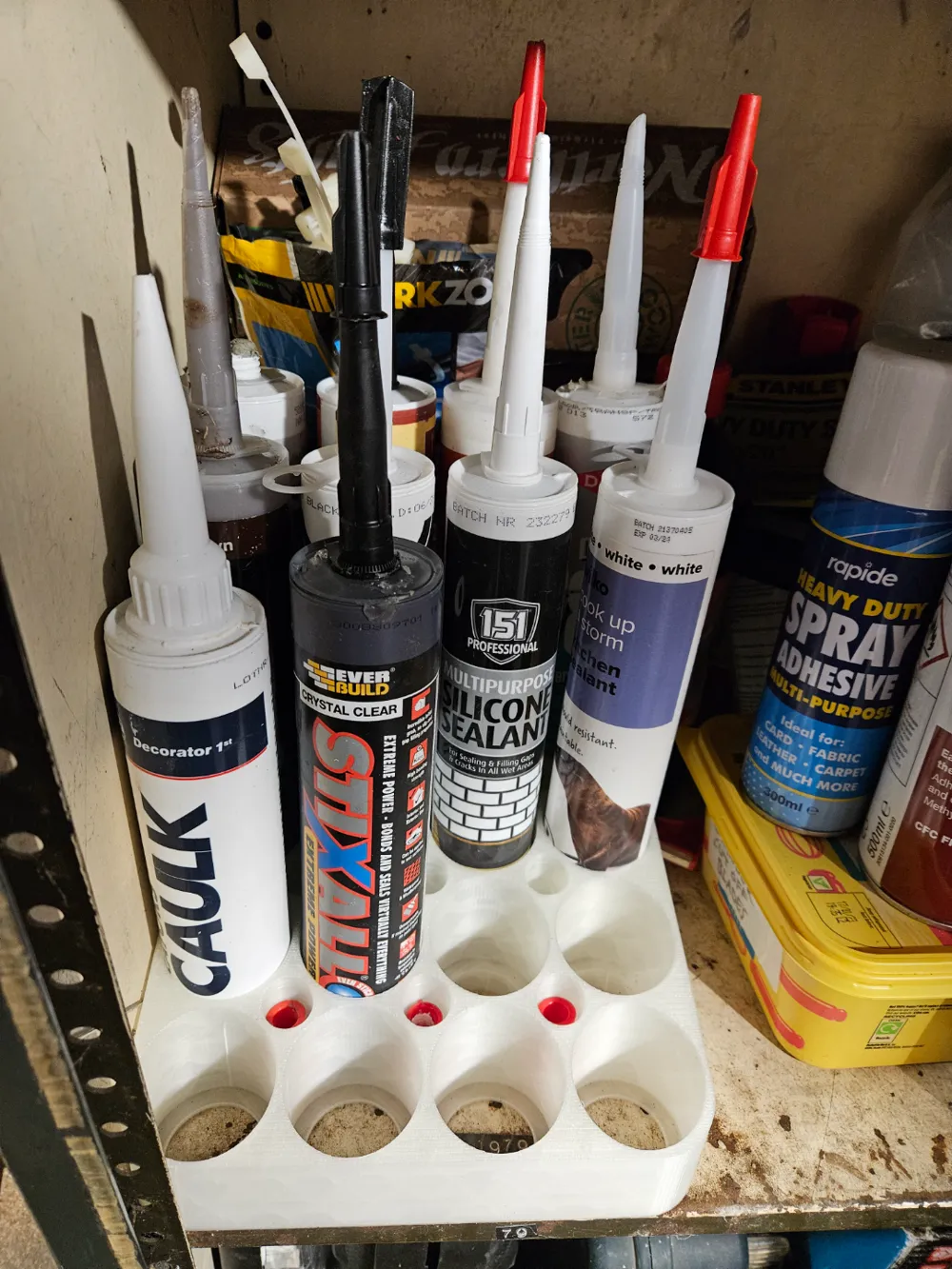 Caulk Silicone Sealant Tube Storage by ddaann_99 - MakerWorld