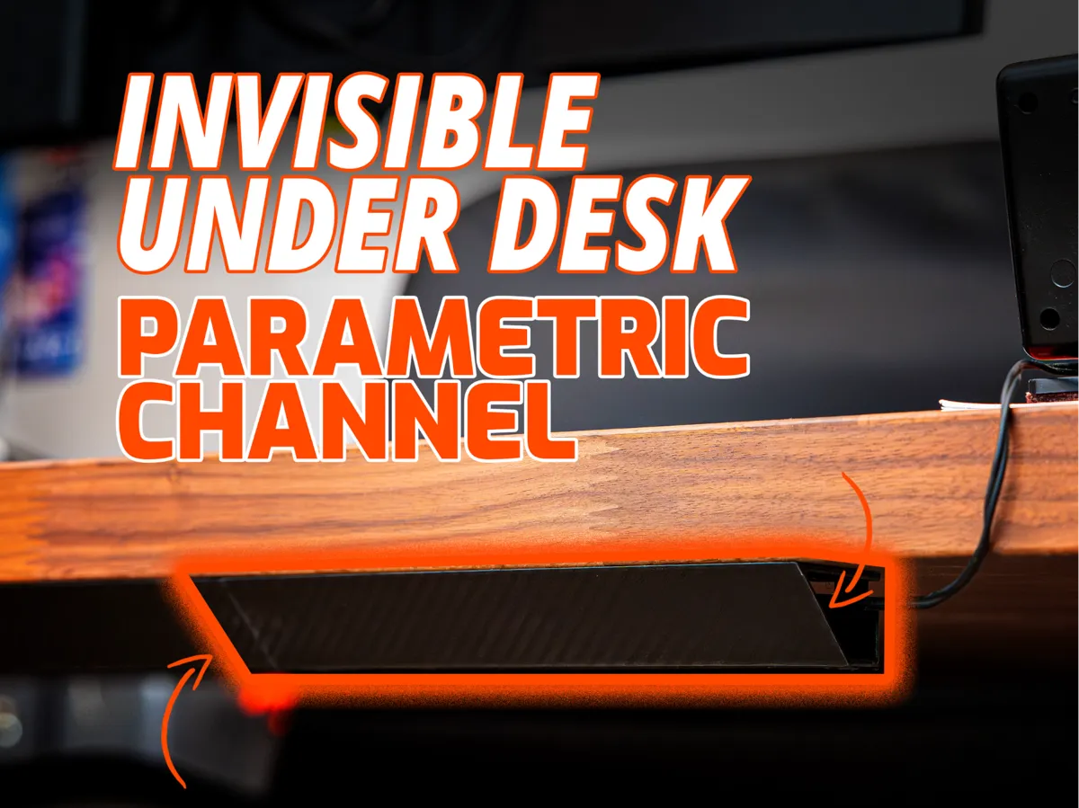 Parametric Under Desk Cable Channel by Gianni Ceccanti MakerWorld ...