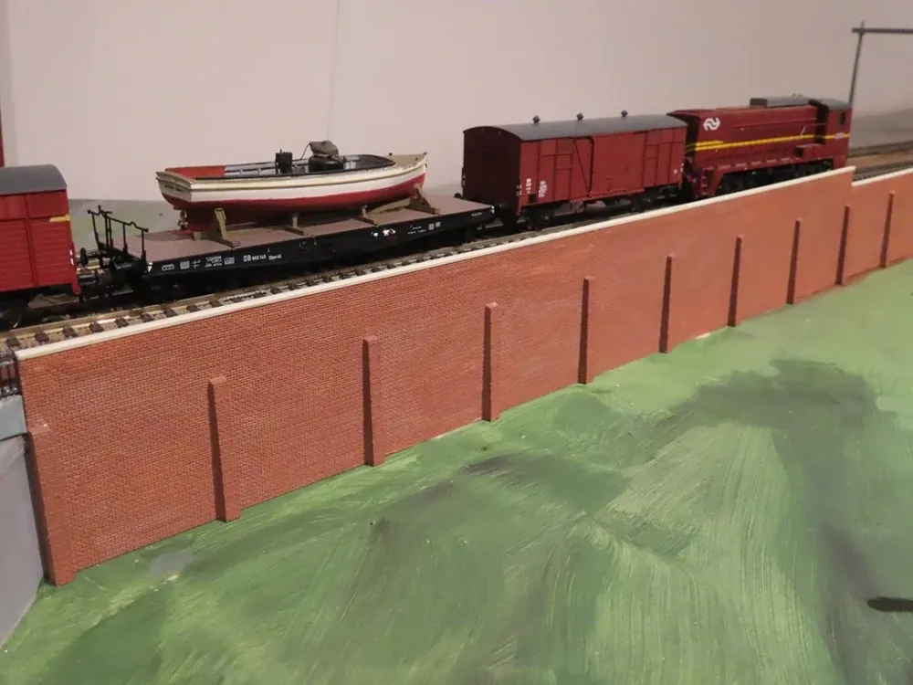 Brick Railway wall 1:87 H0 scale Remixed by sevispam MakerWorld ...