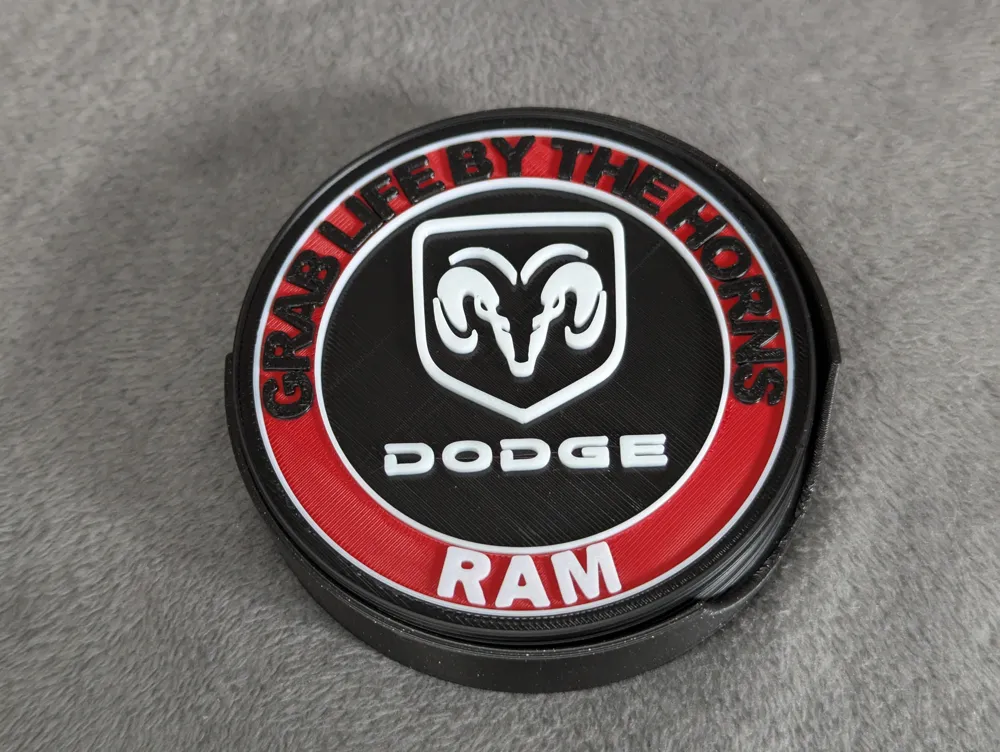 Car Logo Stackable Coaster Set - American Edition - Free 3D Print Model ...