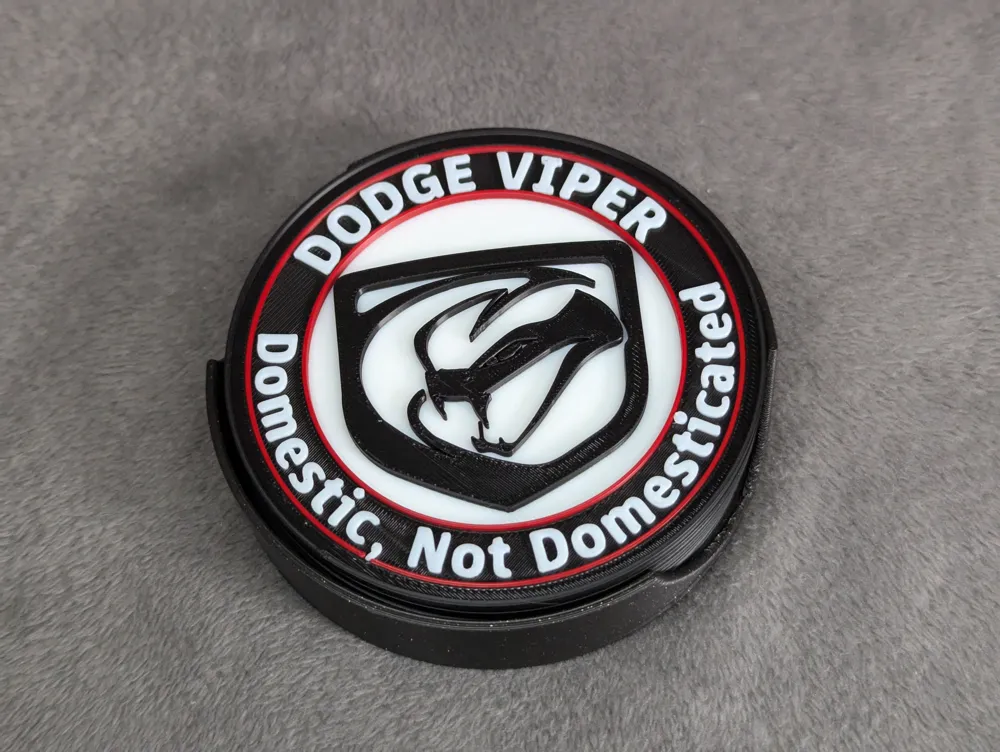 Car Logo Stackable Coaster Set - American Edition - Free 3D Print Model ...