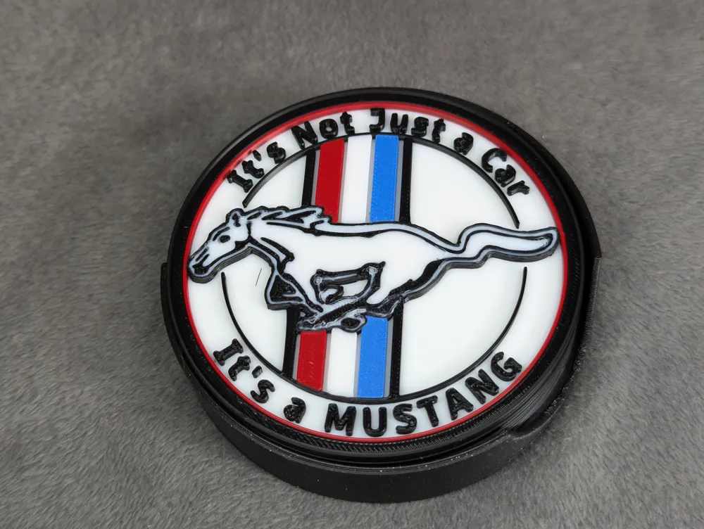 Car Logo Stackable Coaster Set - American Edition - Free 3D Print Model ...