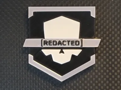 Helldivers Redacted Regiment Medal - Free 3D Print Model - MakerWorld