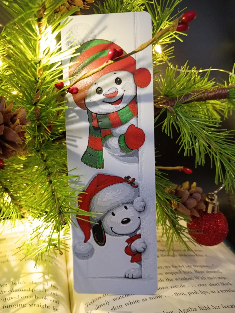 Christmas Snoopy x Snowman Bookmark - Free 3D Print Model - MakerWorld