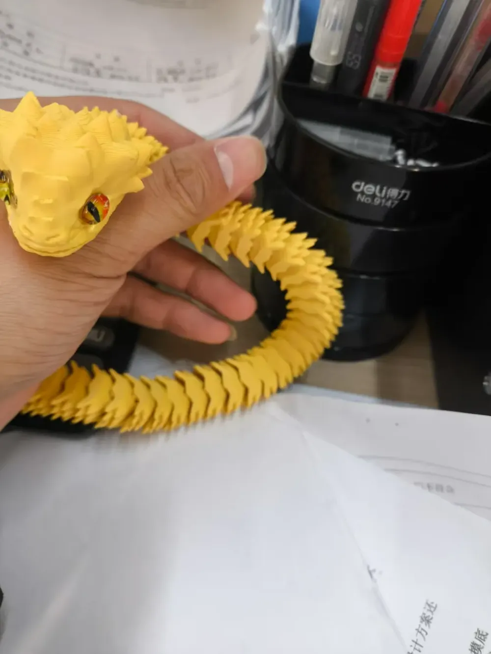 Spiky Snake (Durian Snake) 45cm long, fits 8mm artificial eyes by ...