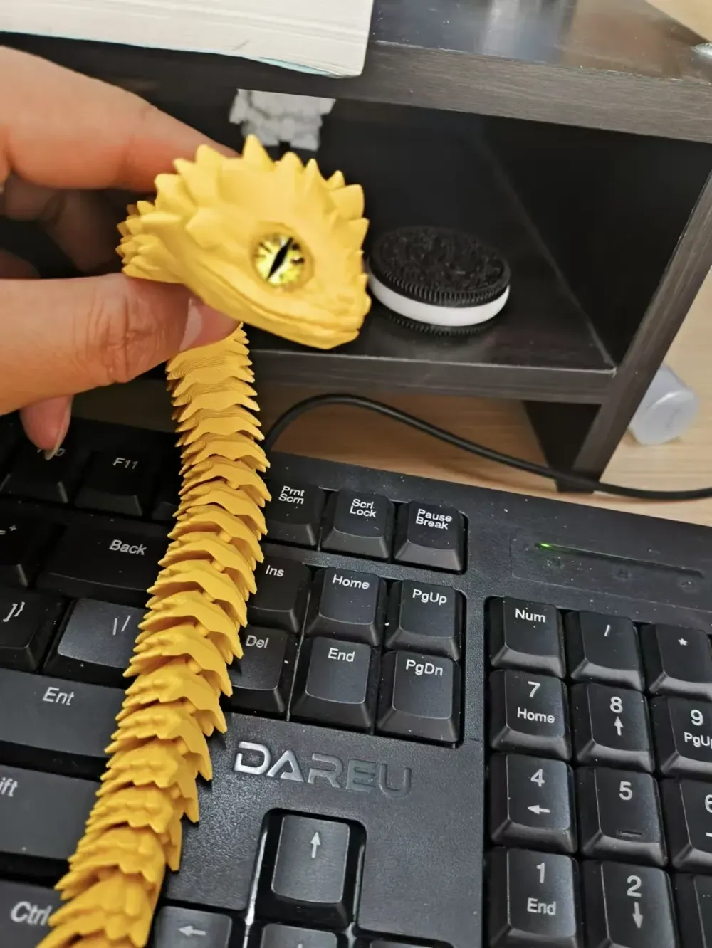 Spiky Snake (Durian Snake) 45cm long, fits 8mm artificial eyes by ...