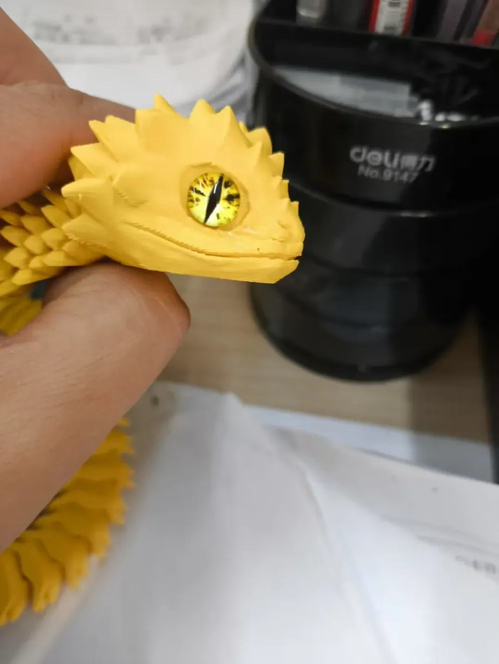 Spiky Snake (Durian Snake) 45cm long, fits 8mm artificial eyes by ...