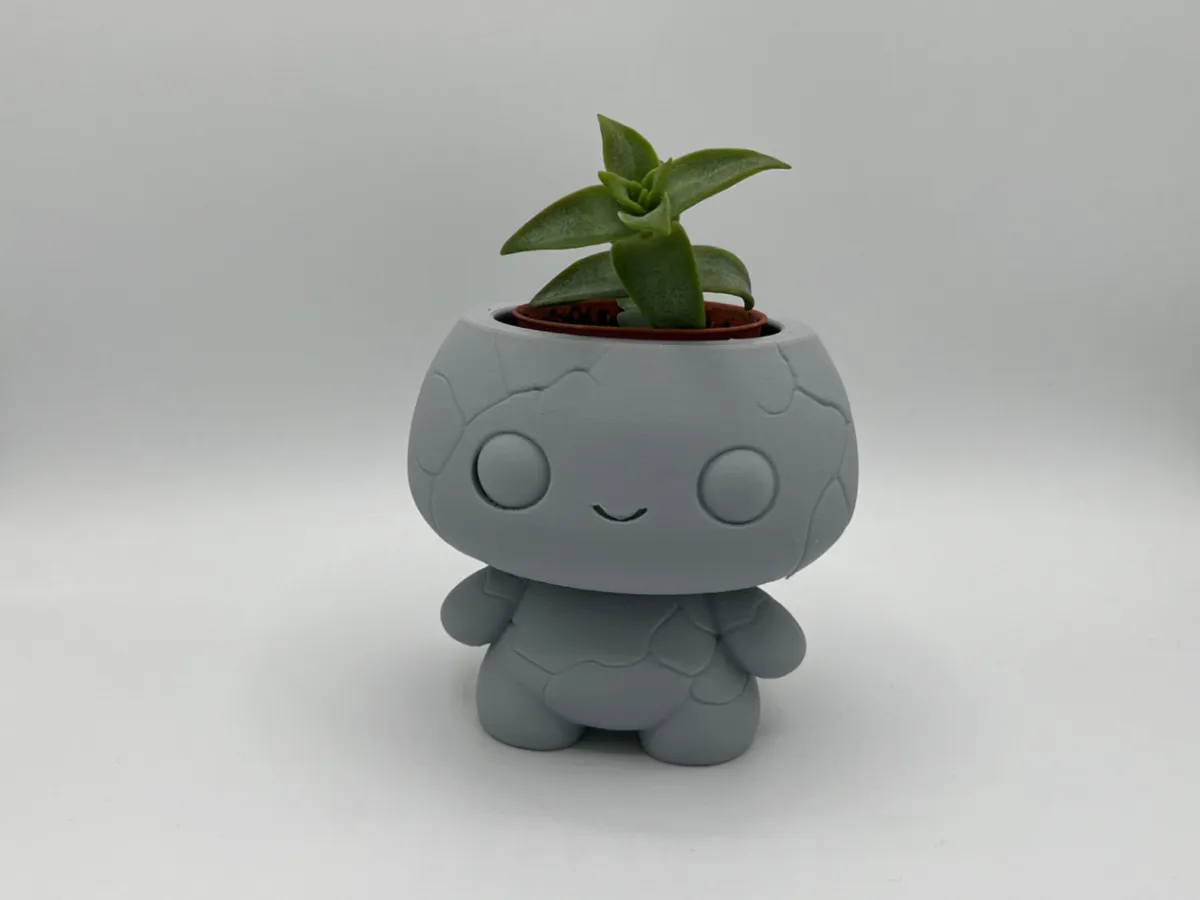 Chibi Buddy - Cute Pot and Planter for Succulents - Free 3D Print Model ...