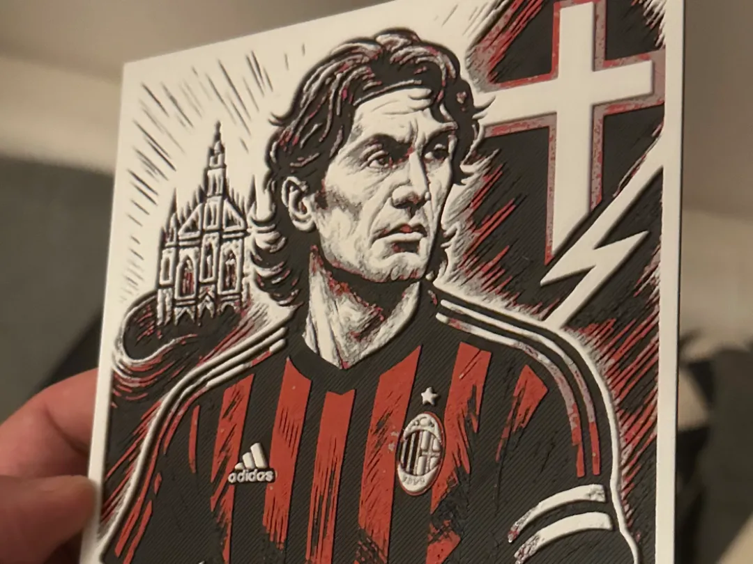Hueforge Paolo Maldini AC Milan by Astha MakerWorld: Download Free 3D ...