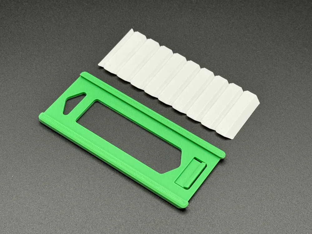 Bed scraper with integrated blade magazin - Free 3D Print Model ...