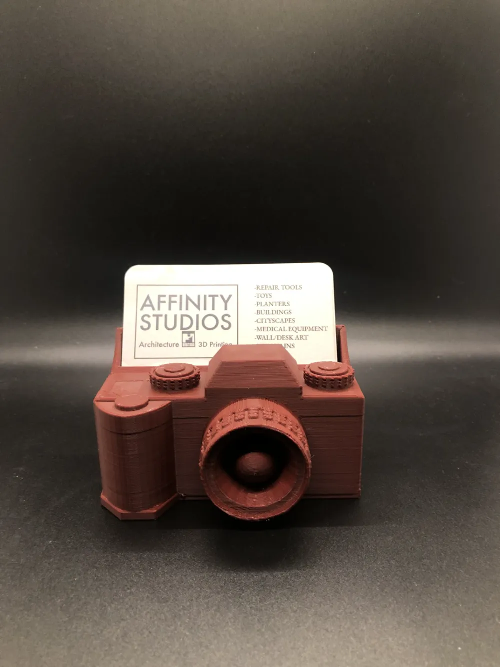 Camera Form Business Card Holder - Free 3D Print Model - MakerWorld