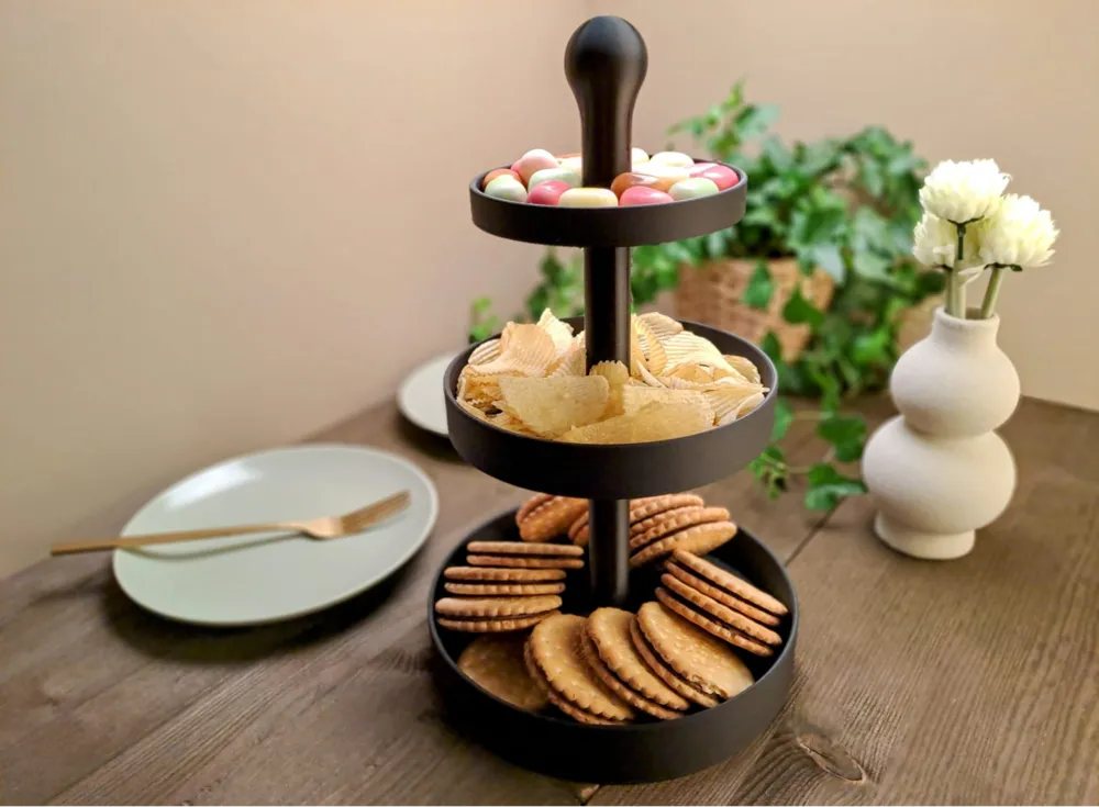 Three Tiered Snack & Cake Stand, Serving Stand by Deltaprints ...
