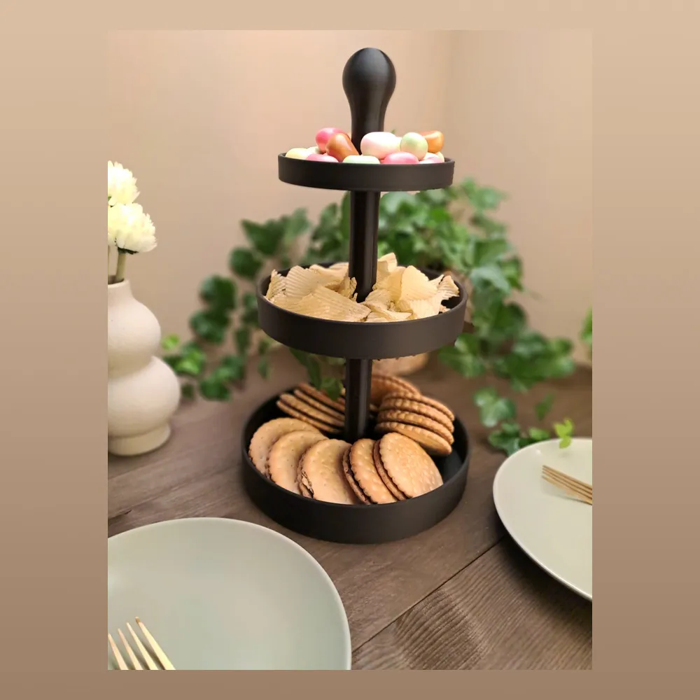Three Tiered Snack & Cake Stand, Serving Stand by Deltaprints ...