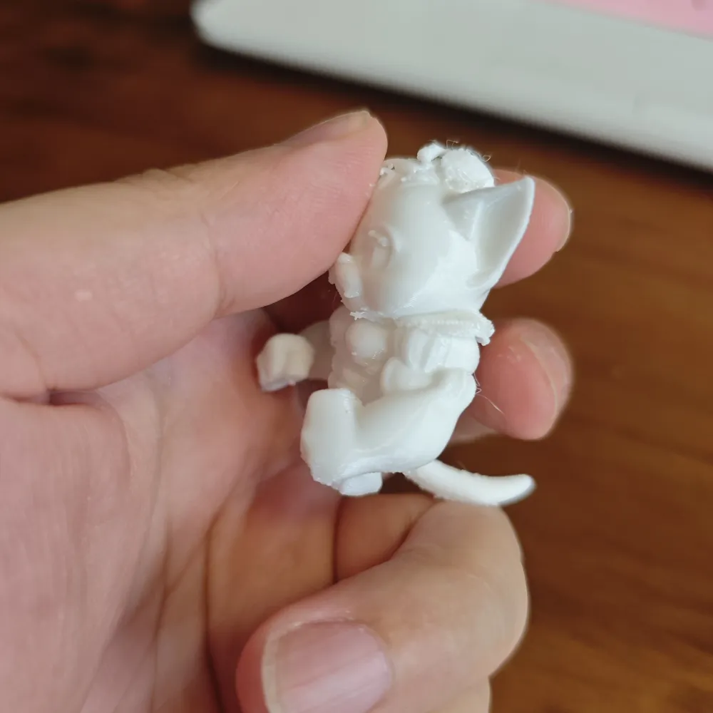 Muscular Cat With Supports Slow Removal Freely Scalable Printable ...
