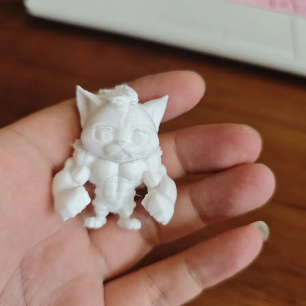 Muscular Cat With Supports Slow Removal Freely Scalable Printable ...