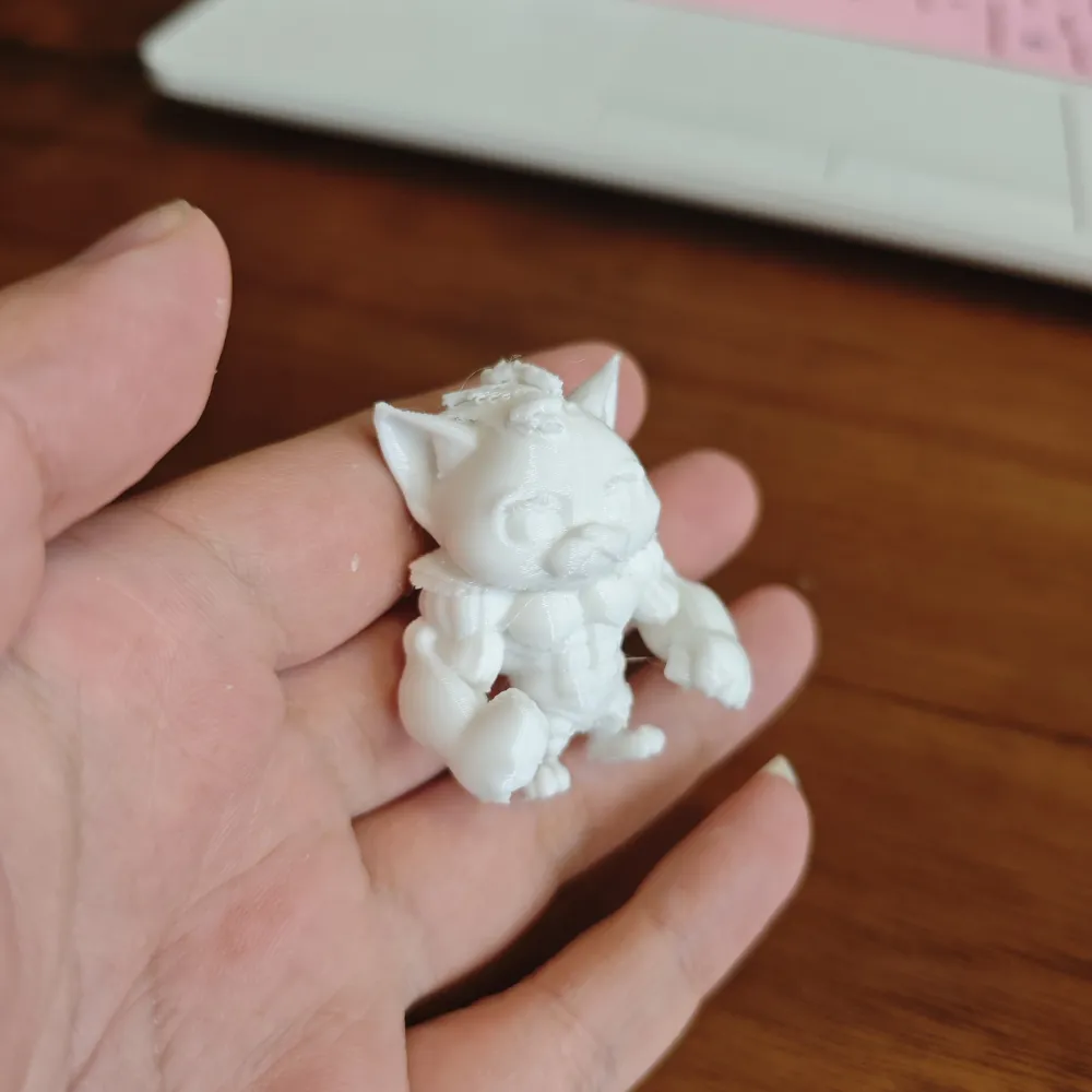 Muscular Cat With Supports Slow Removal Freely Scalable Printable ...
