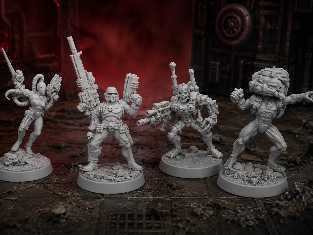 Shadow Cell Execution Team Retro Assassin Pack - Free 3D Print Model ...