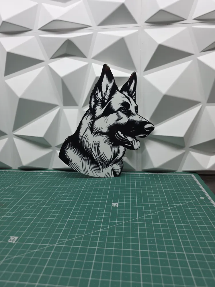 german shepherd by artesania3dMakerWorld: Download Free 3D Models