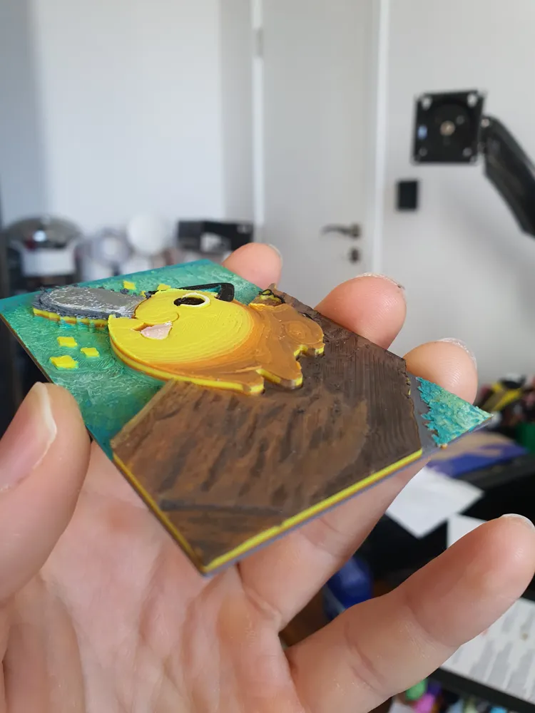 Pochita: Chainsaw Man - HueForge Card - Free 3D Print Model - MakerWorld