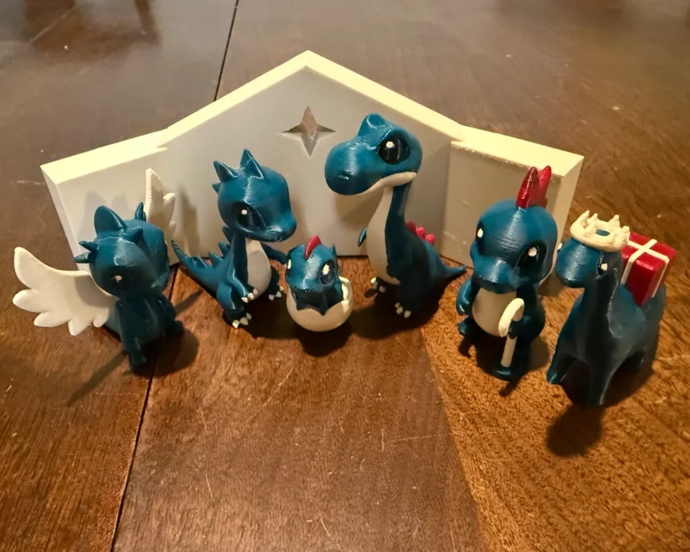 Dinosaur Nativity! by hjs19 - MakerWorld