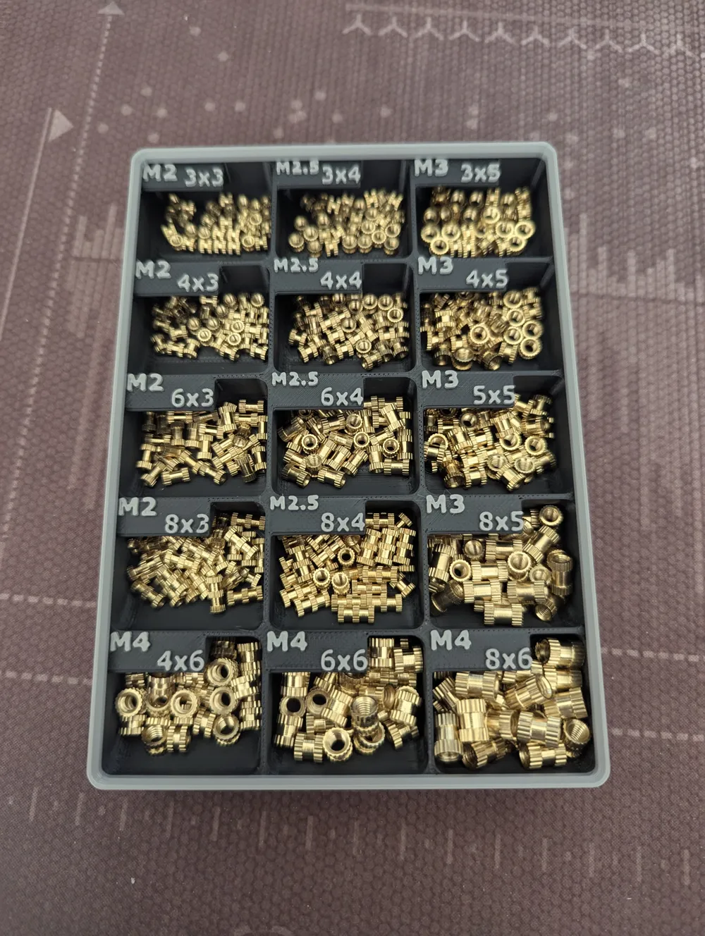 Threaded Insert Gridfinity Organizer by lil_weg MakerWorld: Download ...