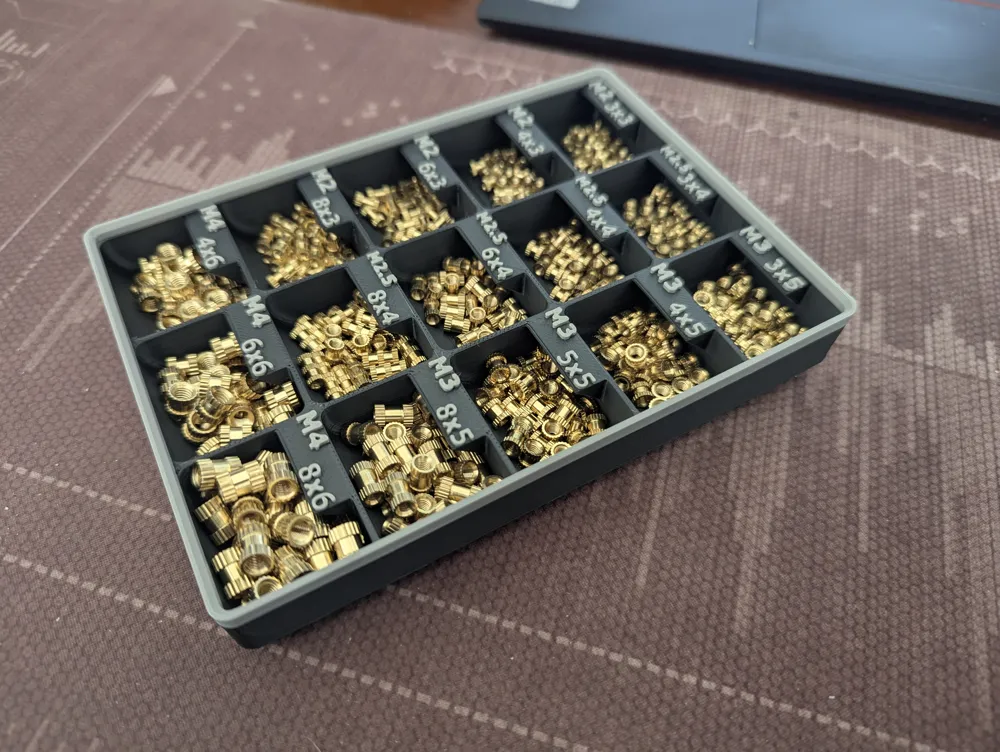 Threaded Insert Gridfinity Organizer by lil_weg MakerWorld: Download ...