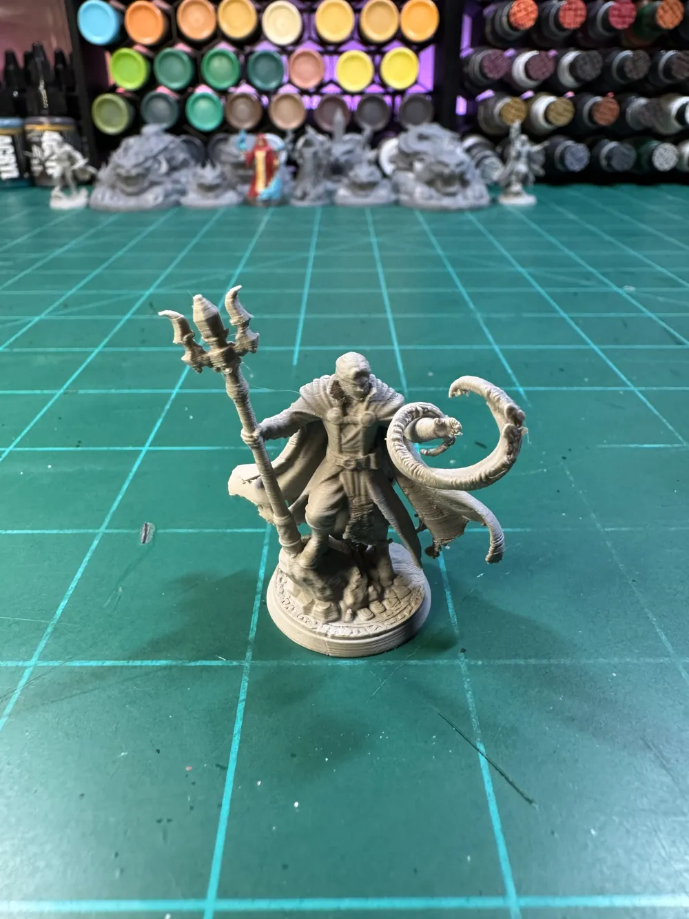 Arcane Mage: Human DnD D&D Pathfinder Mini - Free 3D Print Model ...