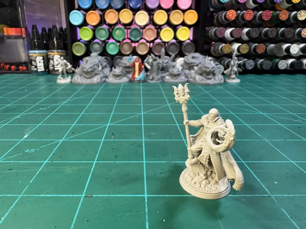 Arcane Mage: Human DnD D&D Pathfinder Mini - Free 3D Print Model ...