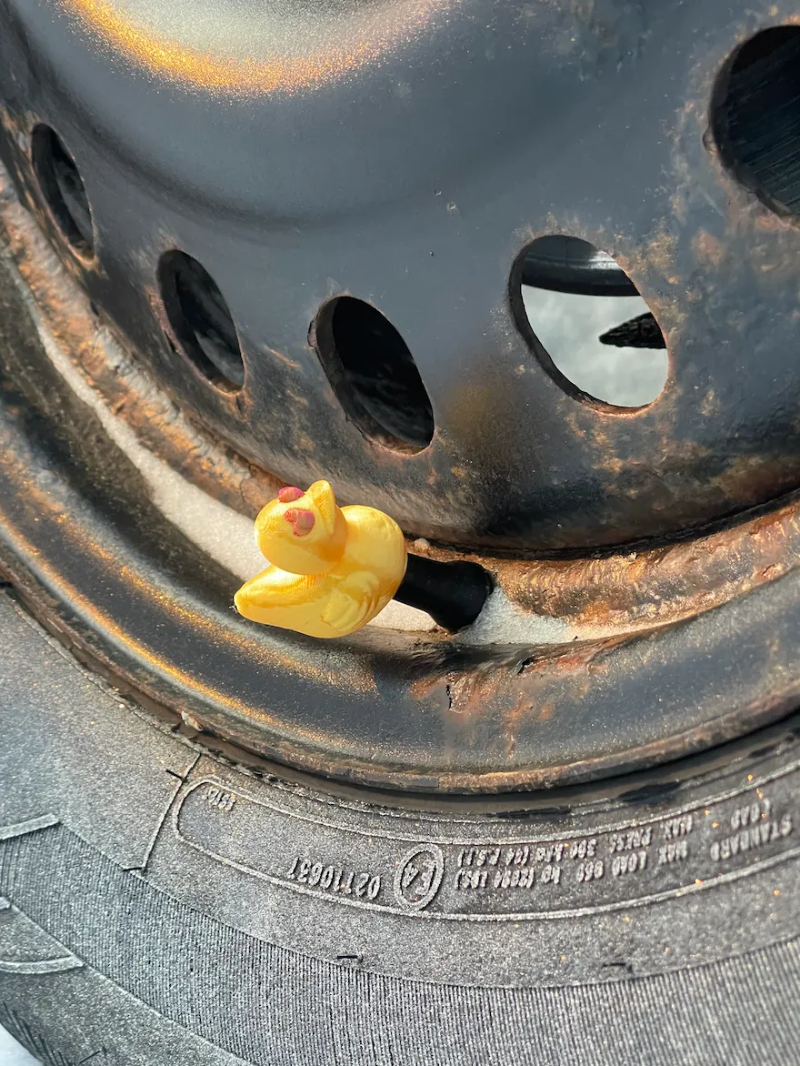 Rubber Duck Love Threaded Tire Valve Caps by MakerMaven MakerWorld ...