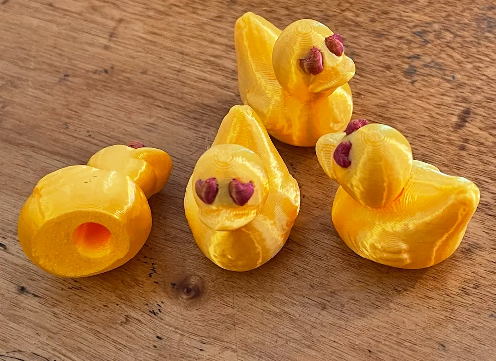 Rubber Duck Love Threaded Tire Valve Caps by MakerMaven MakerWorld ...