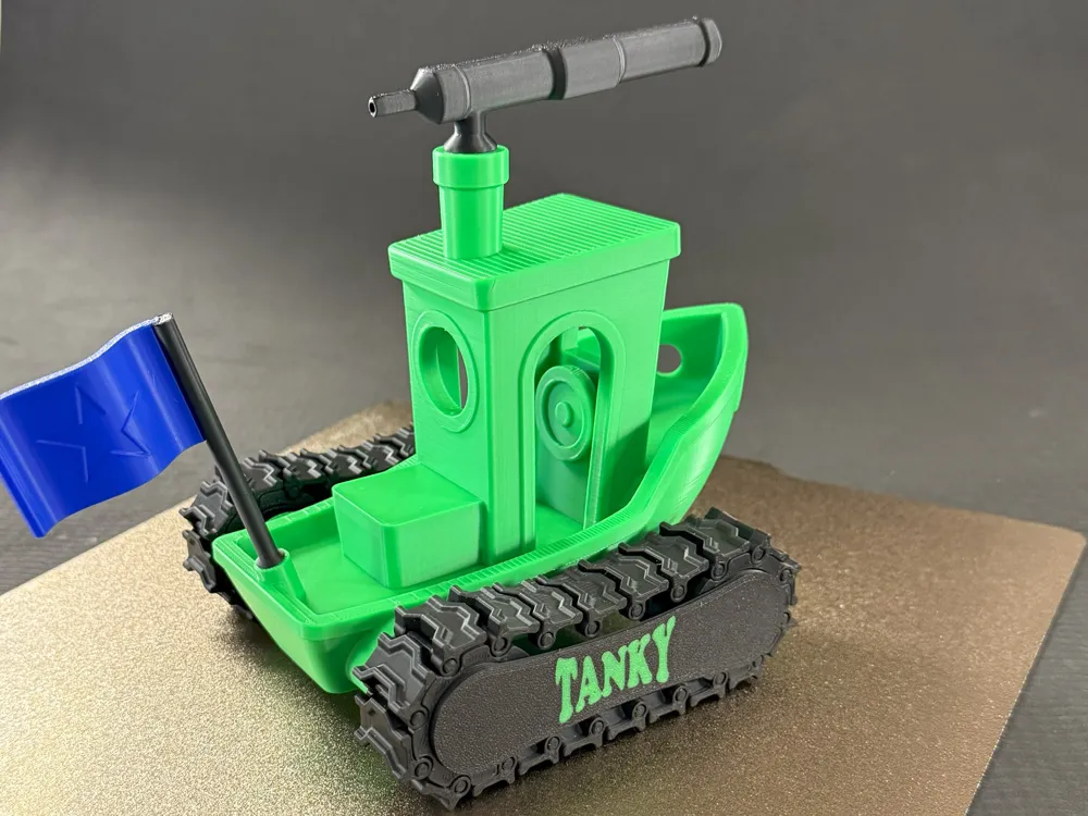 TANKY with Functional Tracks and Air Cannon by Manning the Printer ...