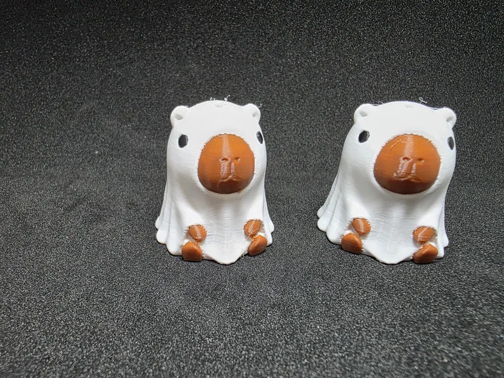 Capybara Ghost keychain/decor - Free 3D Print Model - MakerWorld